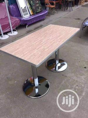 Imported Quality Double Stand Wooden Top Table in Ikeja - Furniture ...