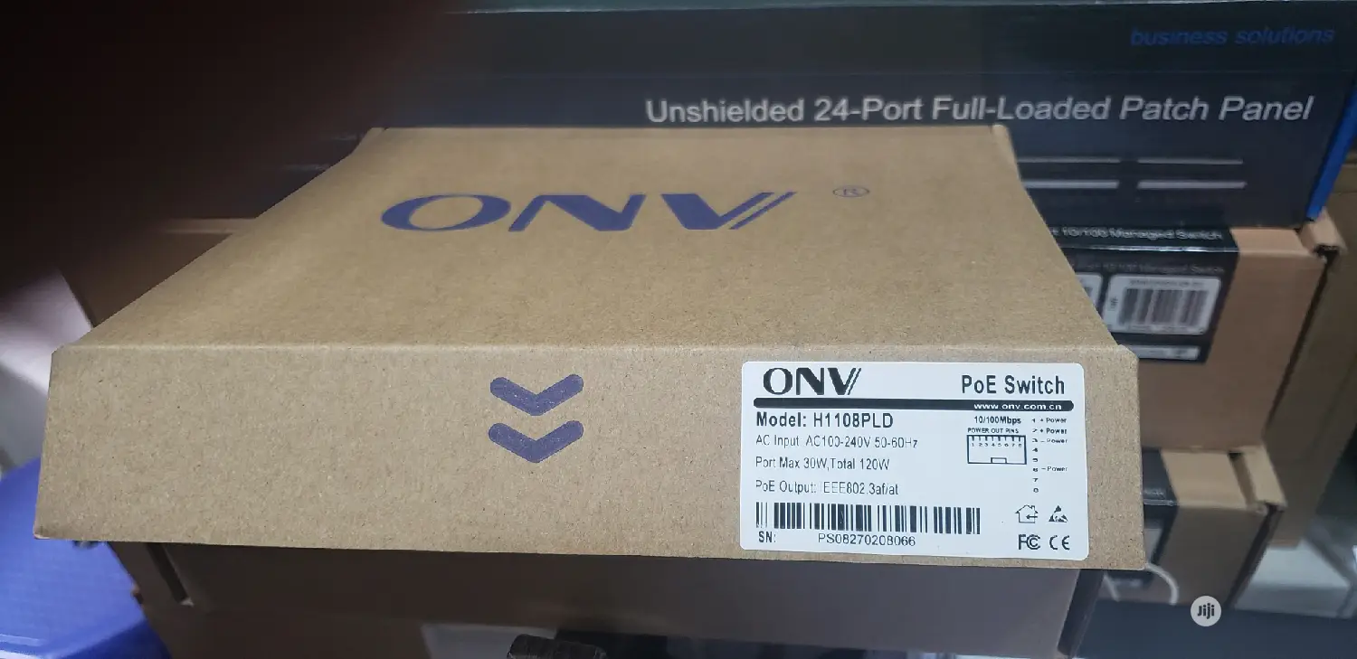 Onv 8port Poe Switch With 2port Gigabit Uplink in Ikeja - Networking ...