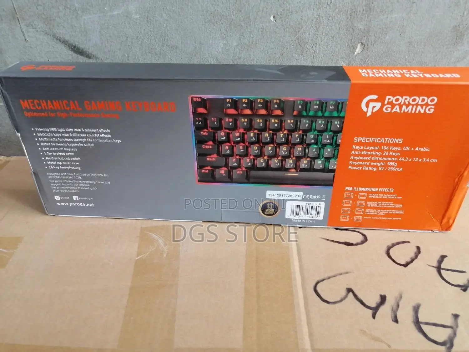 Porodo Mechanical Gaming Keyboard Wired in Ikeja - Computer Accessories ...