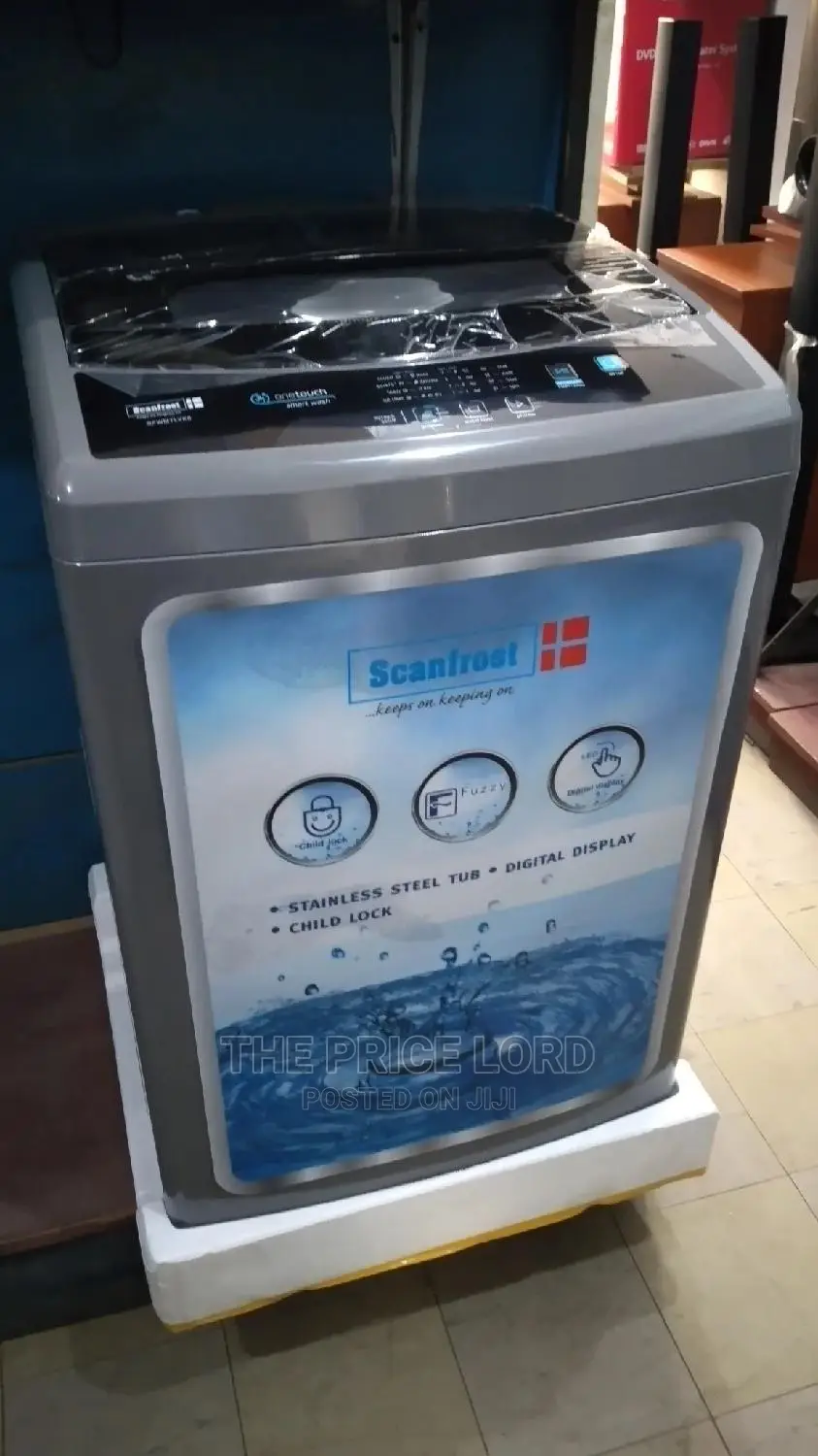 Scanfrost 8kg Full Auto Top Loader Washing Machine Sfwmtlyk8 in Ibadan ...