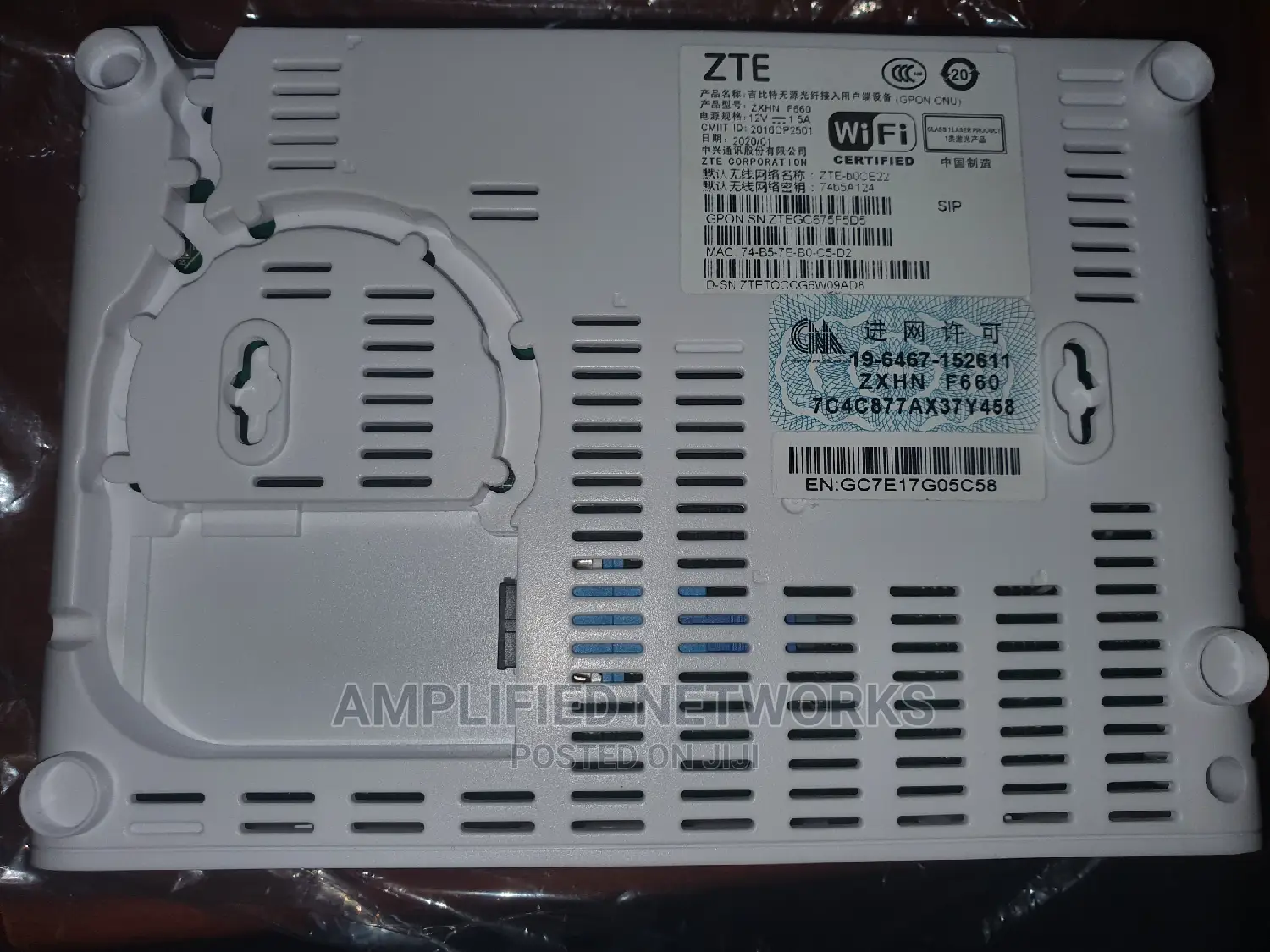 Zte Fiber Gpon Router in Ikeja - Networking Products, Idefaure Okhunlun ...