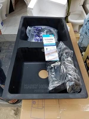 Fiber Acrylic Sink (Matt Black) in Orile - Plumbing & Water Systems ...