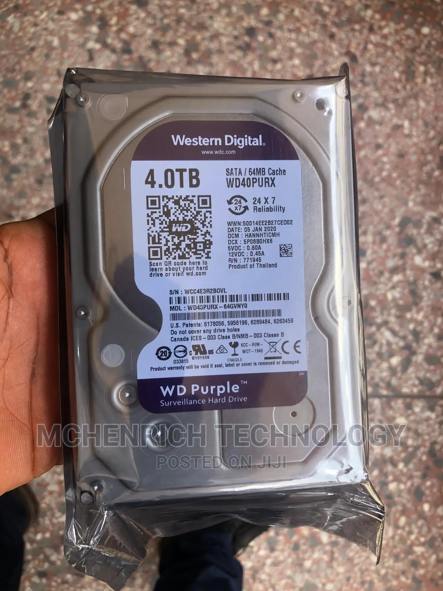 4tb Western Digital Surveillance Hard Disk in Ikeja - Computer Hardware ...