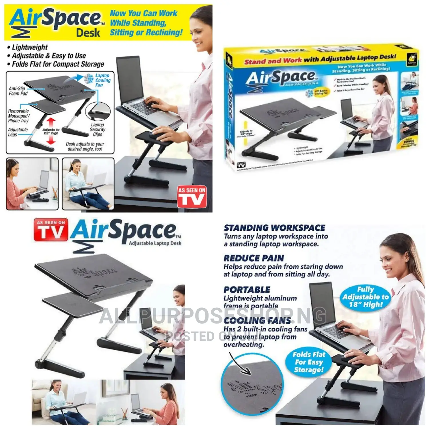 Airspace Adjustable Computer / Laptop Table in Lagos Island (Eko ...