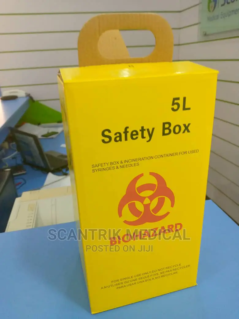 5 Litres Cardboard Hospital Safety Box in Eleme - Medical Equipment ...