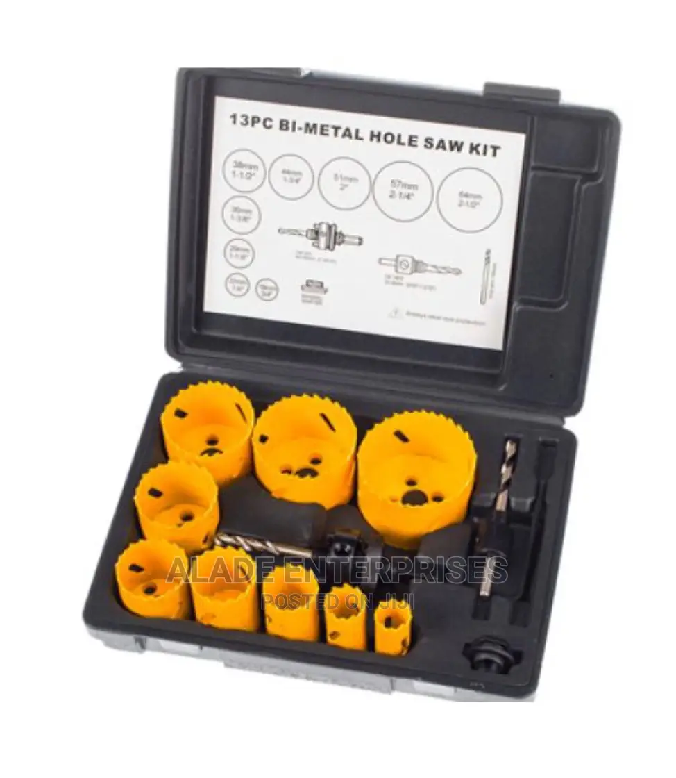 HSS Bi-Metal Hole Saw Cutter Kit 19mm to 64mm Hole Saw for sale - ALADE ...
