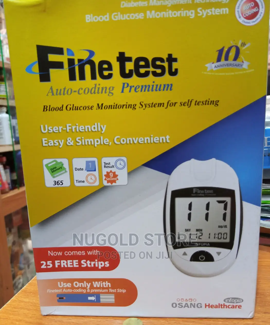 Fine Test Blood Glucose Monitoring System With 25 Test Strip in Lagos ...