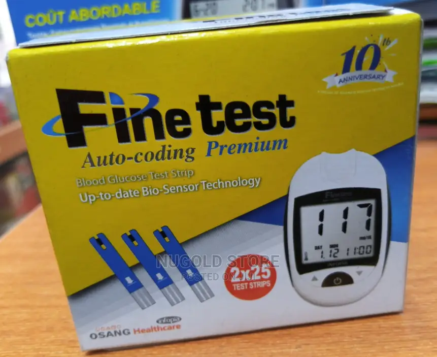 Fine Test Autocoding Blood Glucose Test Strips *50 Strips in Lagos ...