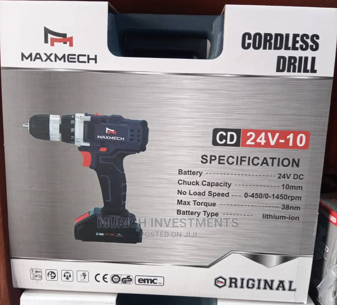 24V Cordless Drill Machine With 2 Batteries in Lagos Island (Eko ...
