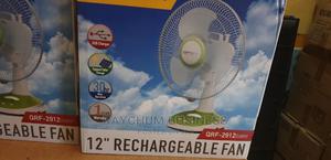 Qasa Table Rechargeable Fan 12inches Solar Friendly in Ojo - Home ...