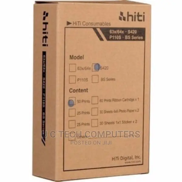 Hiti S420 Photo Paper Printer - 50 Prints for sale - U C tech Computers ...