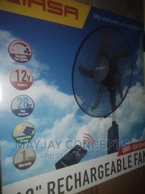 18" QASA Rechargeable Fan-Supports Solar Charge for sale - MAYJAY ...