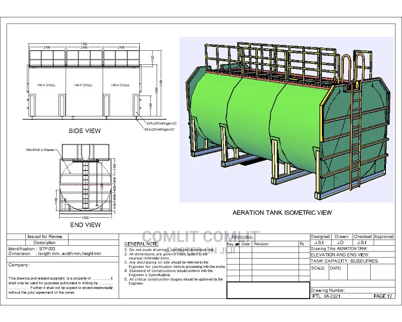 Design/Drawing, Fabrication And Installation Of Storage Tank in Port ...