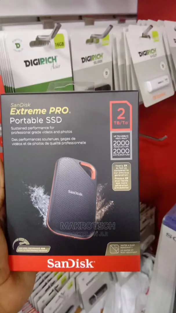 Sandisk 2TB Extreme PRO Portable SSD - Up To 2000mb/S -USB-C in Ikeja - Computer Hardware, Makro ...