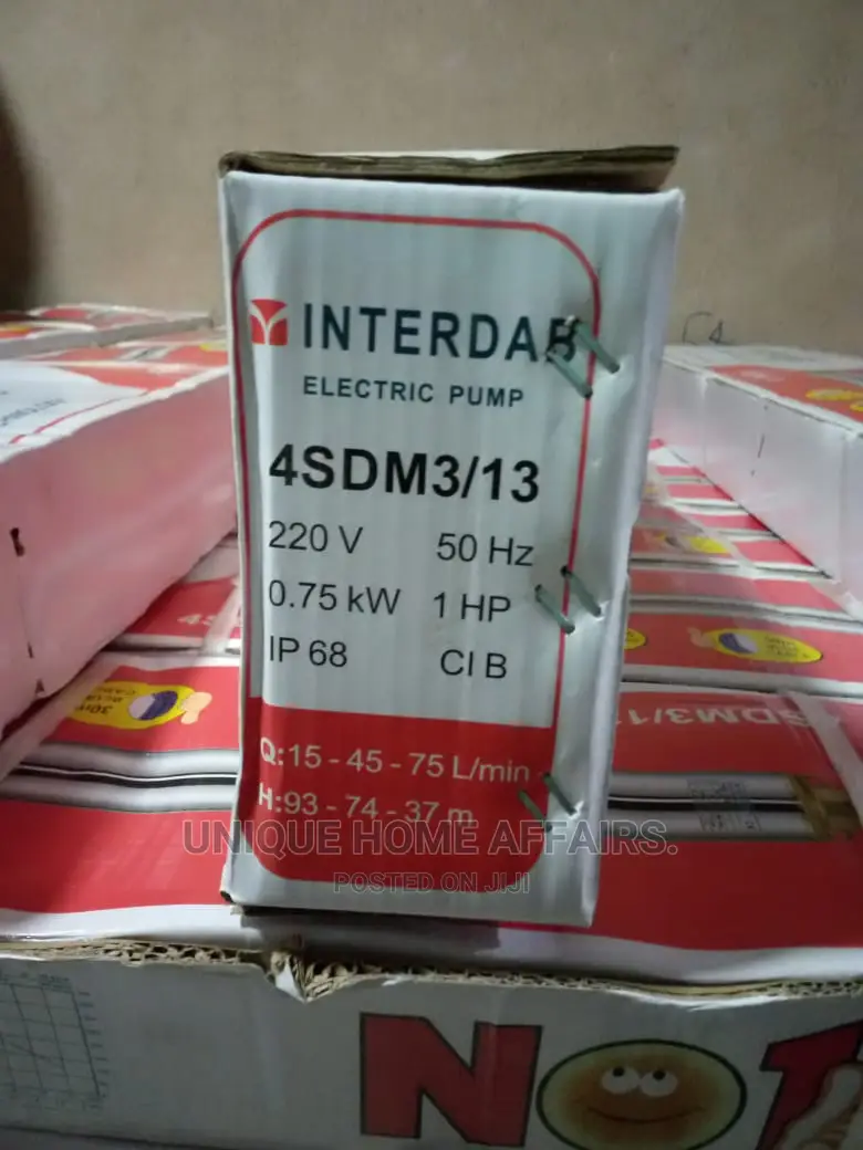 1hp Interdab Submersible Water Pump in Orile - Plumbing & Water Systems ...