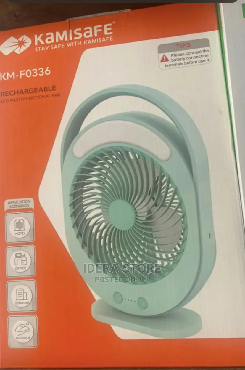 Kamisafe Rechargeable Fan for sale - Idera store Price: ₦ 22,000 on ...