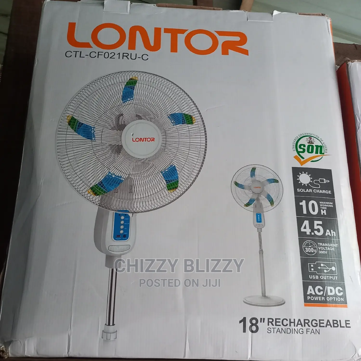 Lontor 18inch Rechargeable Standing Fan in Lagos Island (Eko) - Home ...
