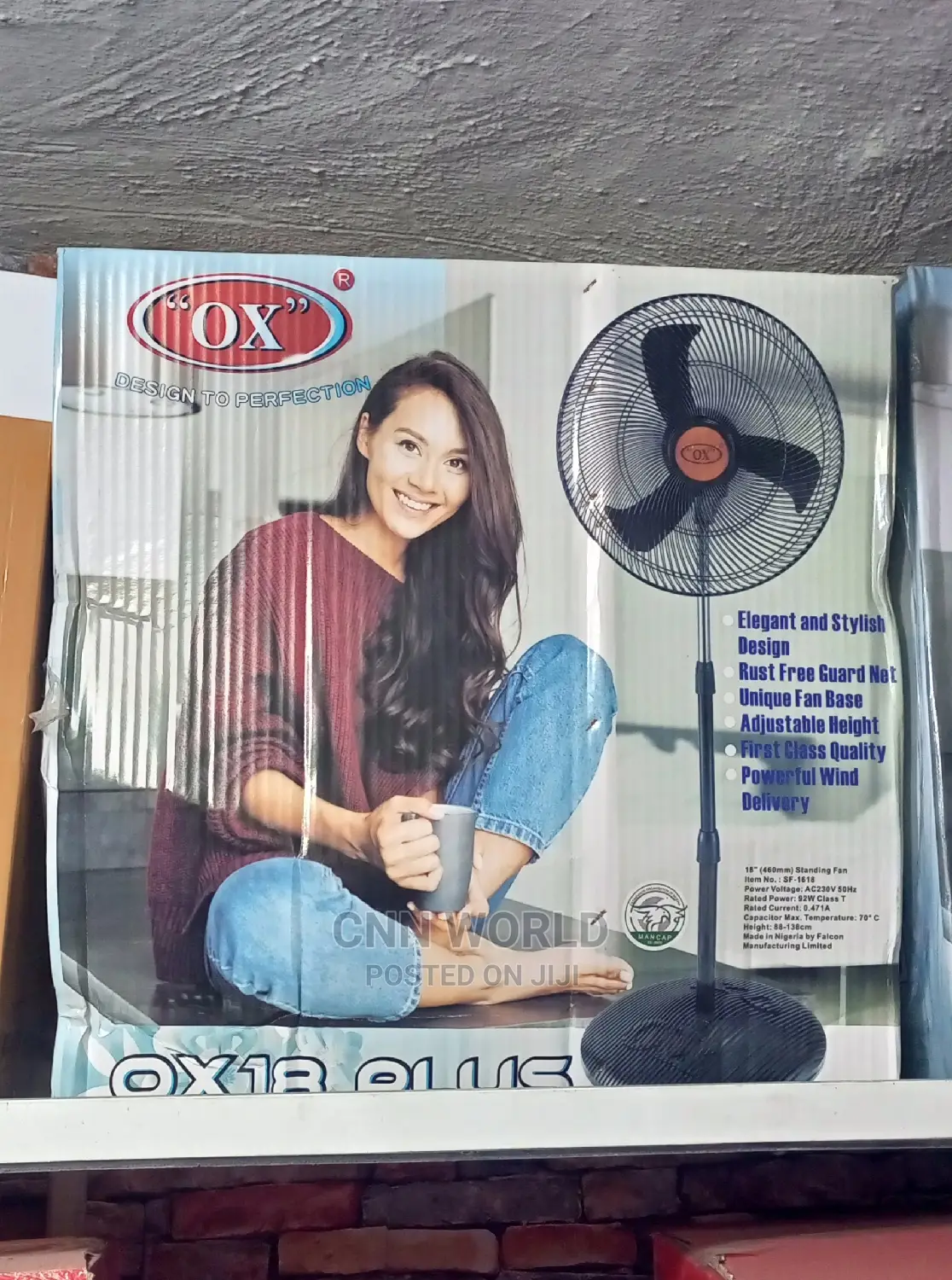 New OX Standing 18" Plus Fan (Copper) in Ojo - Home Appliances, Cnn ...