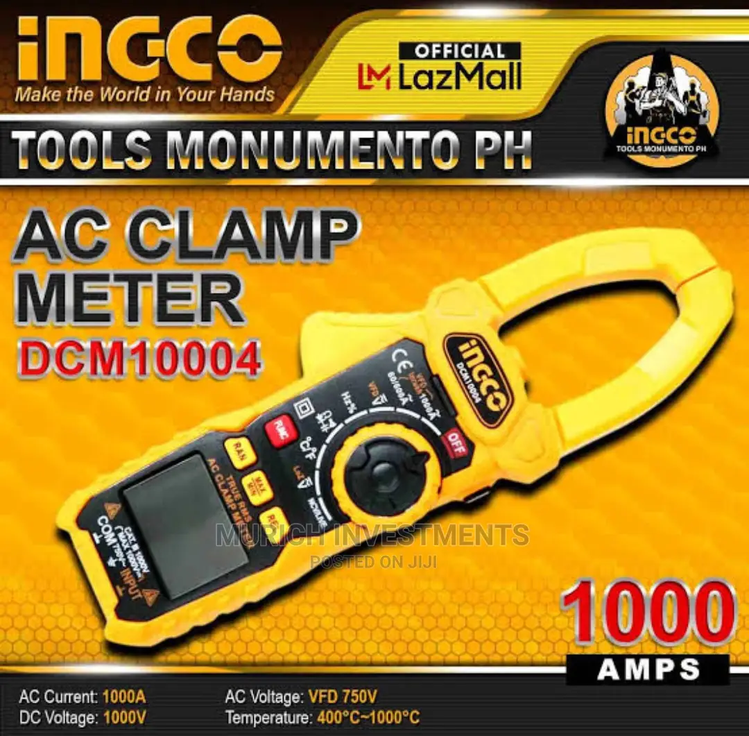 Ingco Digital AC Clamp Meter 1000A Dcm10004 in Lagos Island (Eko ...