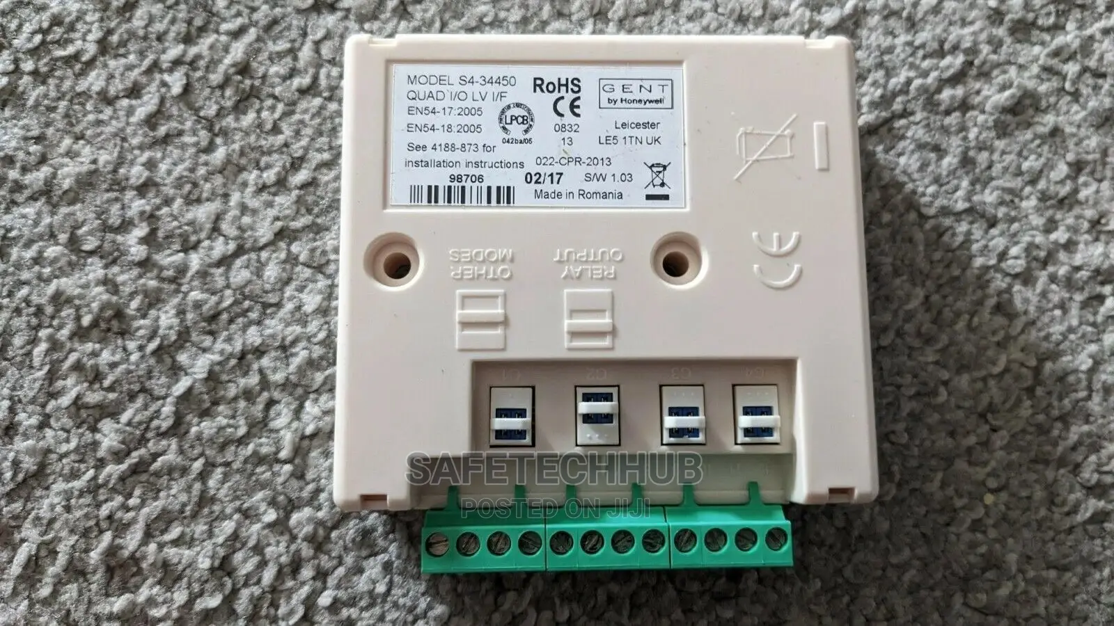 Gent Vigilon S4-34450 4 Channel Fire Alarm Input/Output Inte in ...