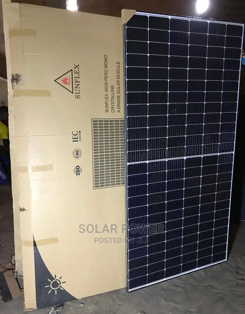Sunflex High Efficiency Solar Panel 450w Mono in Ikeja - Electrical Equipment, Solar Power ...