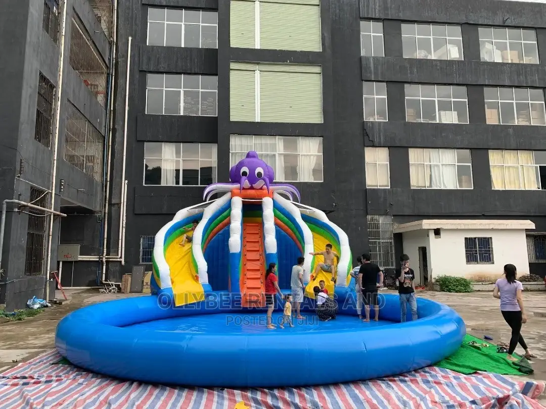 Octopus Themed Combo Slides With Swimming Pools in Ikeja - Playground ...