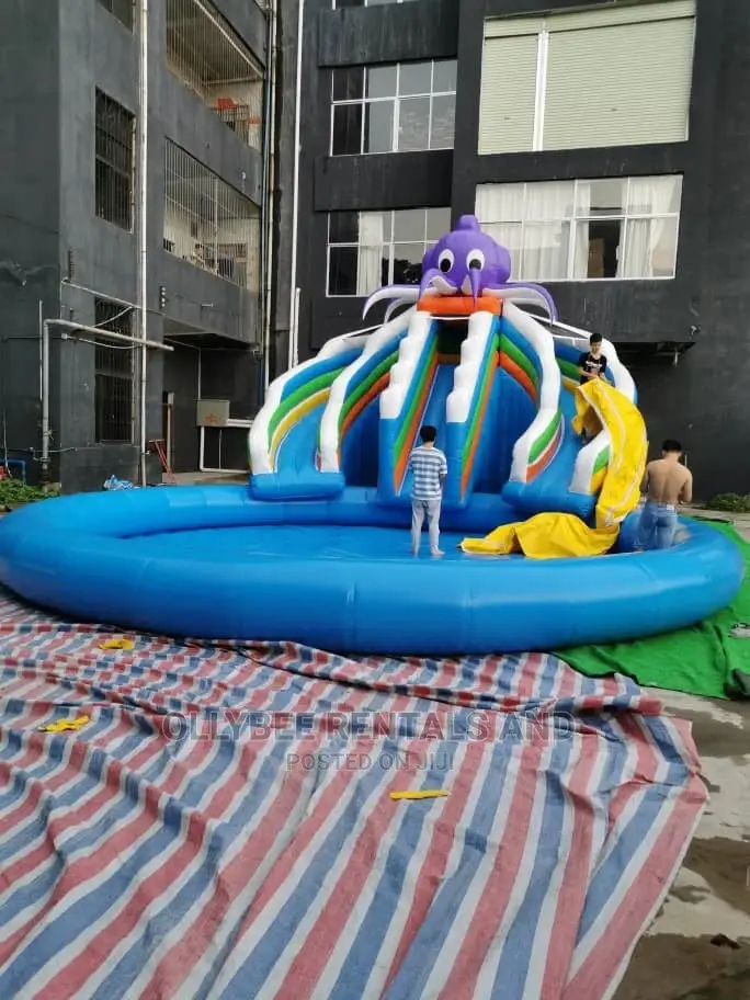 Octopus Themed Combo Slides With Swimming Pools in Ikeja - Playground ...