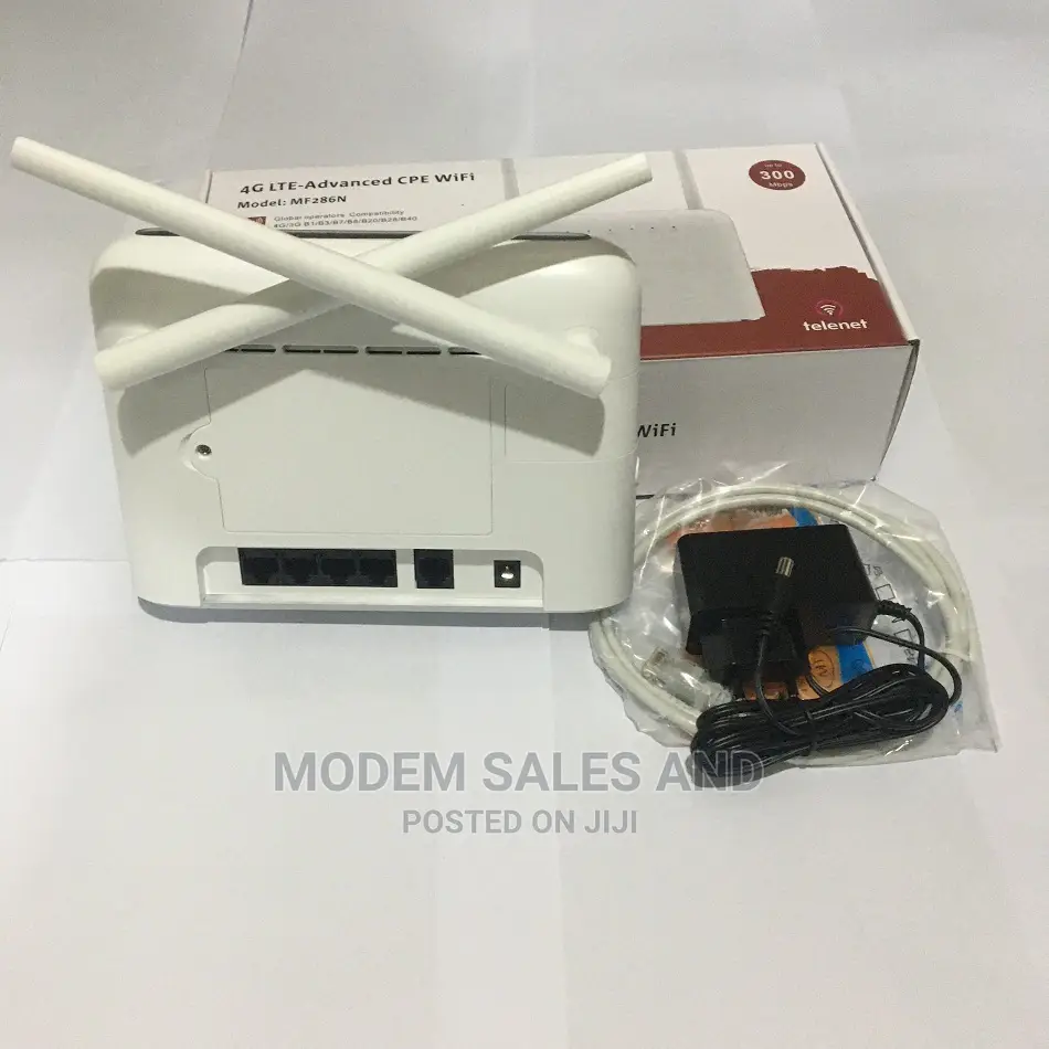 Telenet 4g/5g 300mbp Universal Router+5000mah Bat3+4LAN Port in Ikeja ...