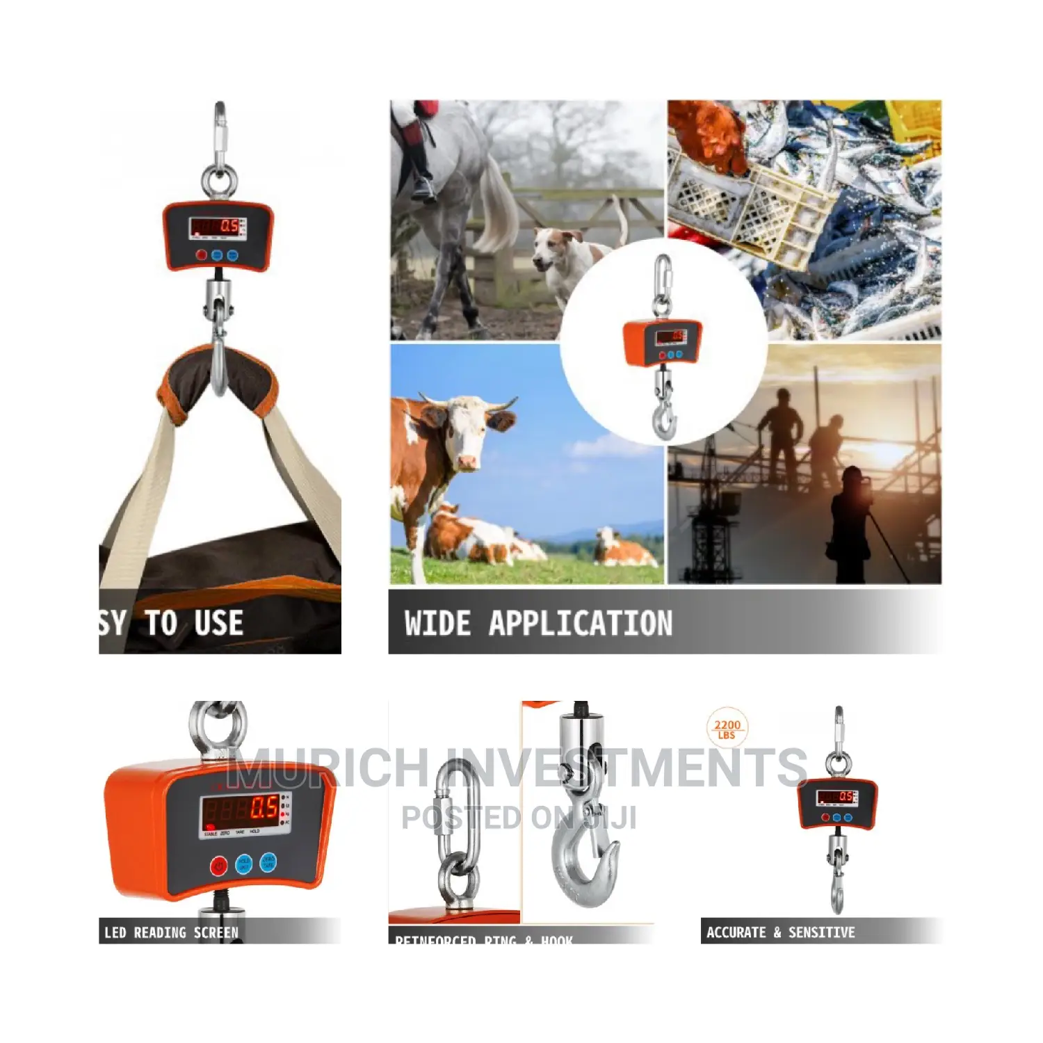 Hanging Crane Scale 1000kg Load Scale Industrial Scale Lcd in Lagos ...