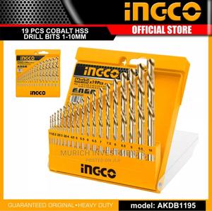 Ingco AKDB1195 19pcs Cobalt HSS Drill Bits Set 1-10mm IHT in Lagos ...
